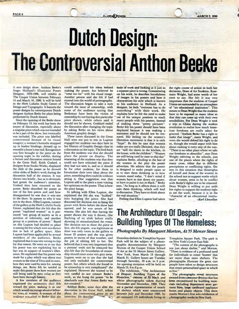 The Controversial Anthon Beeke Anthon Beeke