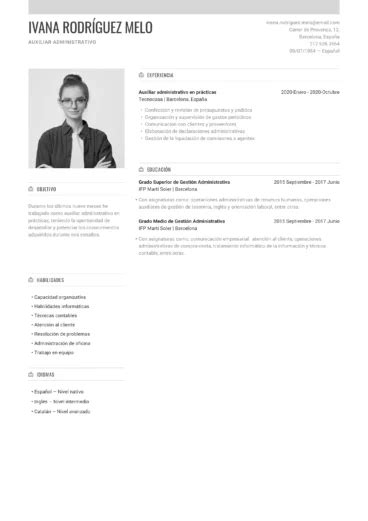 El currículum de estudiante consejos