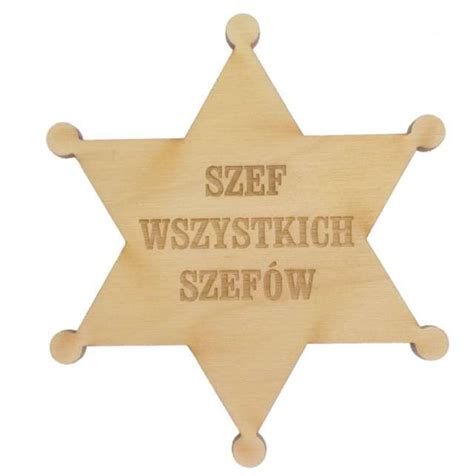 odznaka SZEF WSZYSTKICH SZEFÓW decoupage gadżet