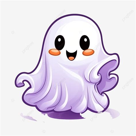 Ilustración De Personaje De Dibujos Animados Fantasma Lindo De