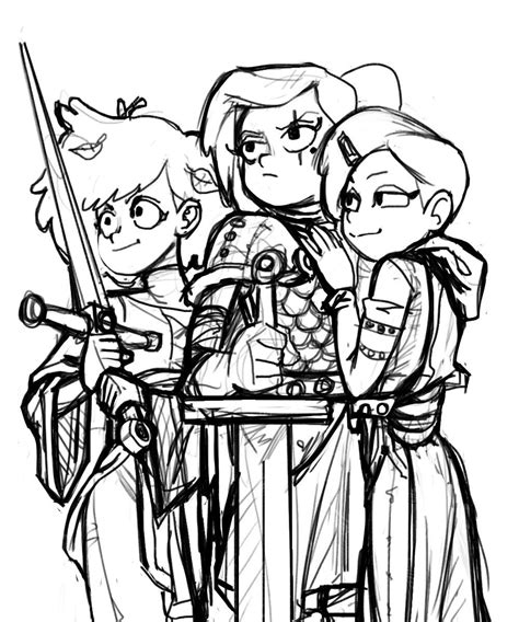 Amphibia Coloring Page Anne