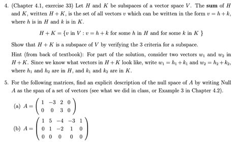 [solved] 4 and 5 please 4 chapter 4 1 exercise 33 let