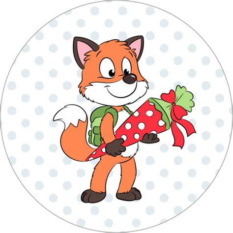 Buttonvorlage Einschulung Fuchs Zaubereinmaleins Shop Images And