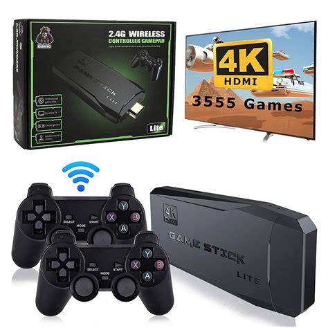 VGTIME Game stick Console De Jogos De Vídeo Sem Fio 4K HD 10000 20000