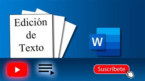 Como Editar Texto En Word YouTube