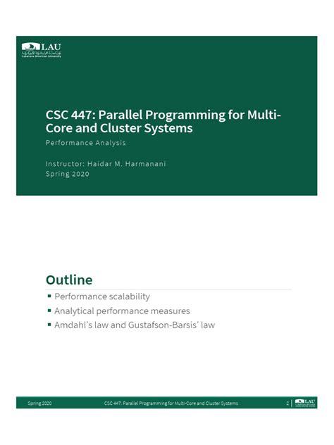 lecture04 pdf pdf parallel computing scalability