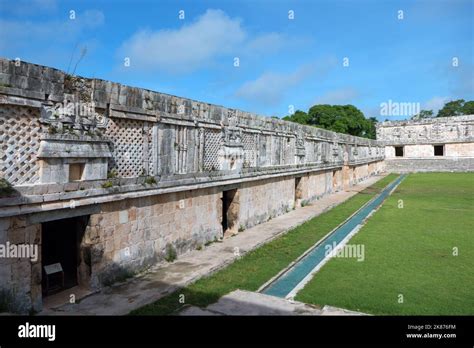 View Of The Maya Archeological Site Of Uxmal In Yucatan Mexico Mayan