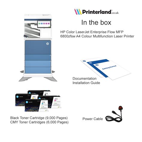 HP Color LaserJet Enterprise Flow MFP 6800zfsw A4 Colour Multifunction
