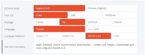 amd gpu驱动 rocm pytorch安装教程 a卡6700xt 哔哩哔哩
