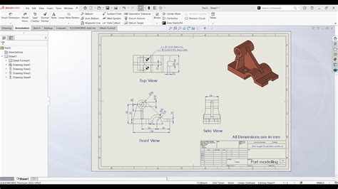 How To Convert 3D To 2D Drawing Drafting In Solidworks 3d To 2d In