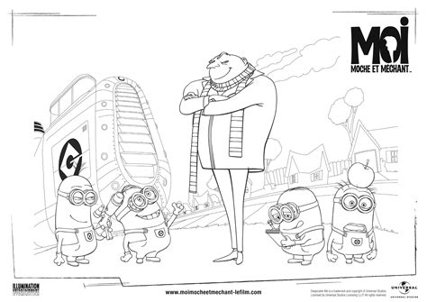 Dessin Minions 72186 Films d animation à colorier Coloriages à