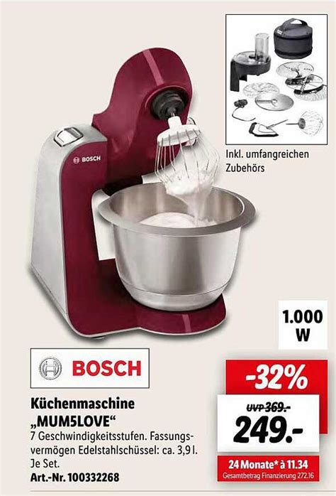 K Chenmaschine Mum Love Bosch Angebot Bei Lidl Prospekte De