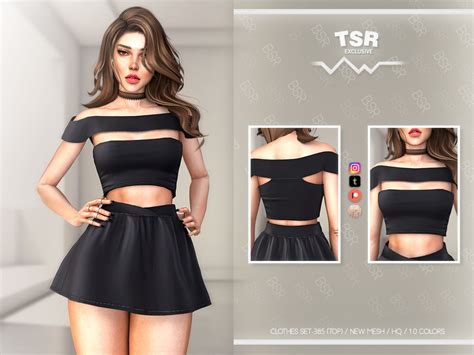The Sims Resource Clothes Set Top Bd