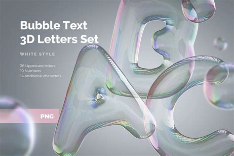 Bubble Text D Letters Set Graphic Design Lessons Graphic Design