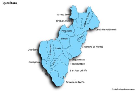 Mapas de muestra para Querétaro