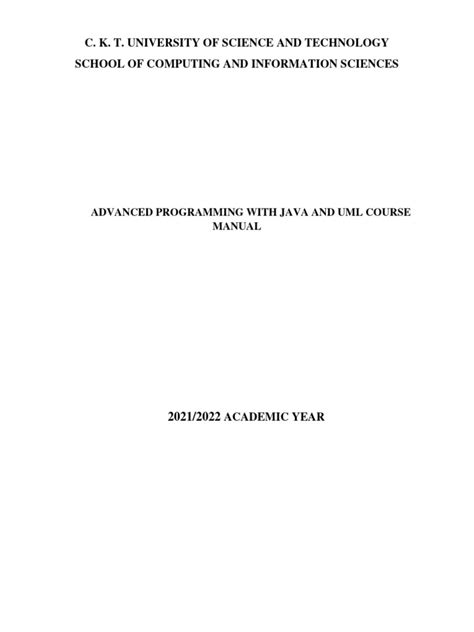 c k t university of science and technology school of computing and information sciences pdf
