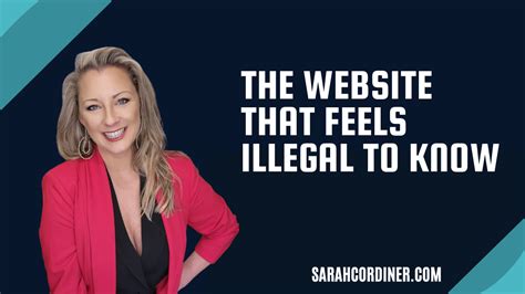 The Website That Feels Illegal To Know Sarah Cordiner