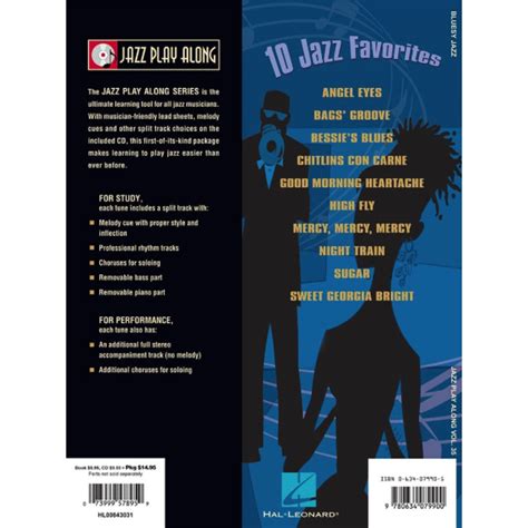 Jazz Play Along Vol 35 Bluesy Jazz