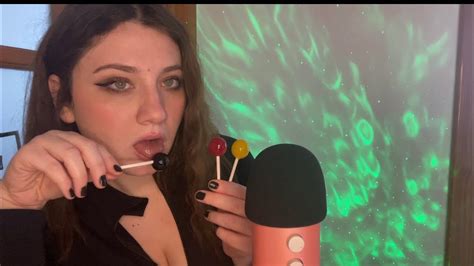 Lollipop ASMR Tongue Painter Lollipops Intense Mouth Sounds