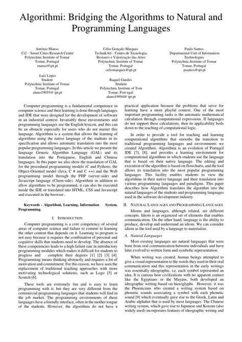 pdf algorithmi bridging the algorithms to natural and programming languages