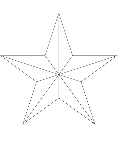 Desenhos De Estrela De Cinco Pontas Para Colorir E Imprimir