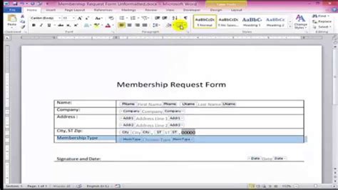 Microsoft Word Fillable Form Printable Forms Free Online