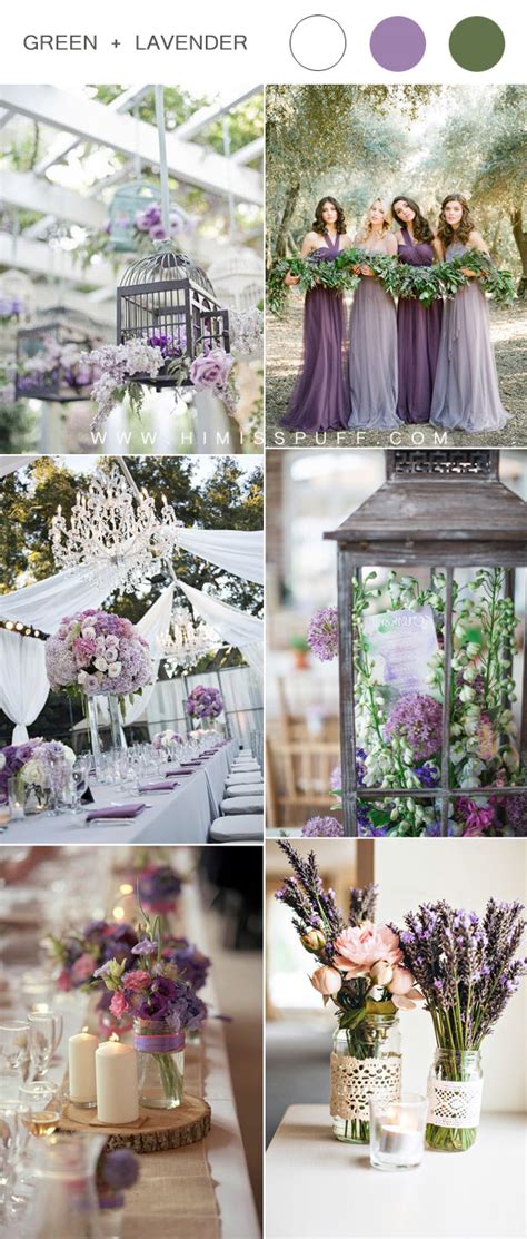 Romantic Lavender Green And White Wedding Color Ideas Hi Miss Puff