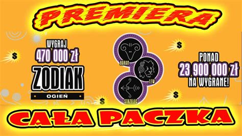 ZODIAK PREMIERA CAŁA PACZKA Zdrapki Lotto YouTube