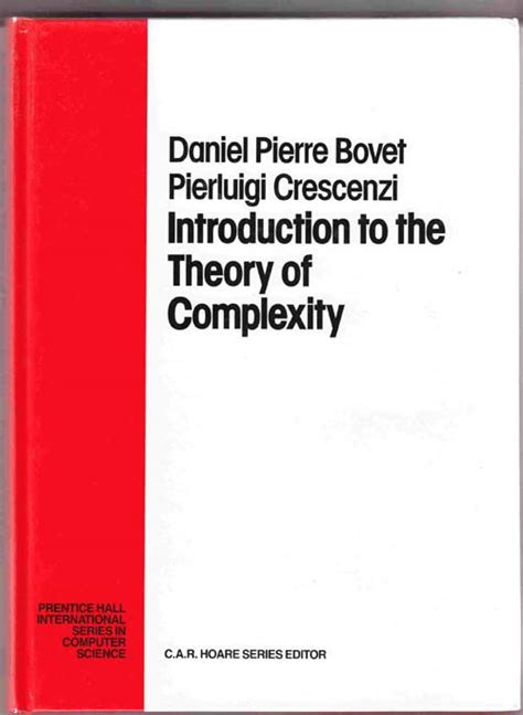 introduction to the theory of complexity