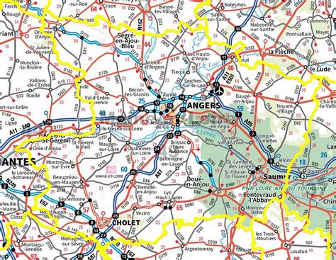 Carte Routi Re De Maine Et Loire