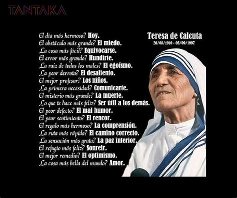 Lista 94 Foto Frases De La Madre Teresa De Calcuta Enseñaras A Volar