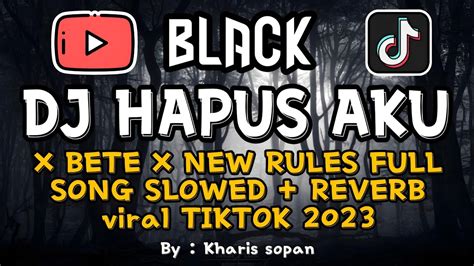 DJ HAPUS AKU X BETE X NEW RULES FULL SONG SLOWED REVERB Viral TIKTOK