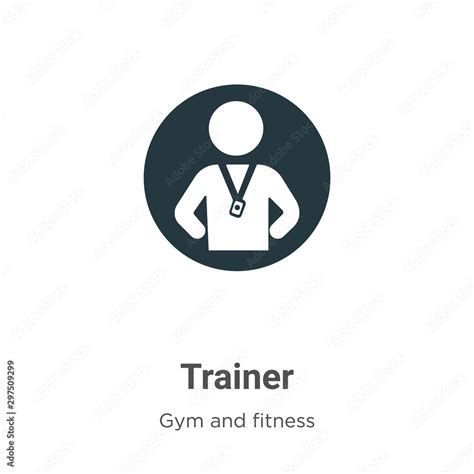 Vettoriale Stock Trainer Vector Icon On White Background Flat Vector
