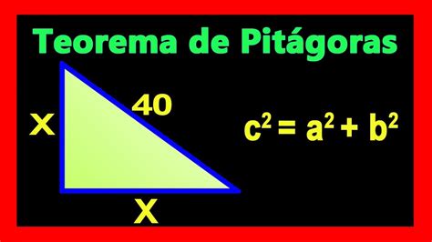 Como Hallar Catetos Con Solo La Hipotenusa YouTube