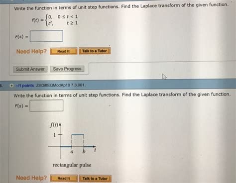 Solved Write The Function In Terms Of Unit Step Functions Chegg