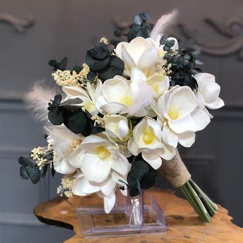Magnolia Wedding Bouquet Magnolia Bouquet Bridal Bouquet Bride