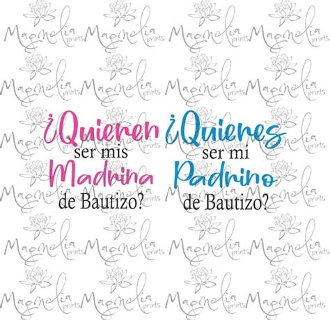Quieres ser mi madrina padrino propuesta de presentación Etsy México