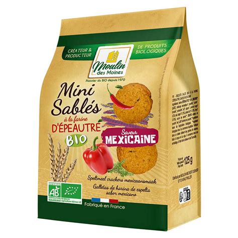 Mini Sabl S Peautre Saveur Mexicaine G Greenweez