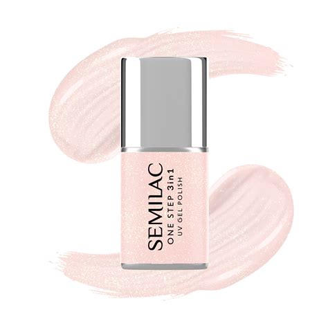 S Semilac One Step Hybrid In Naked Glitter Rose Ml Semilac