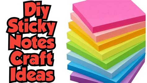 Diy Sticky Note Craft Ideas How To Make Cover Page For Assignment