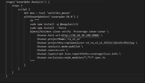 angular code integrate to sonarqube using jenkins pipeline sonarqube sonar community