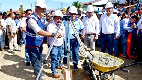 Gobernador Ren Ch Vez Coloc Primera Piedra En Inicio De Construcci N