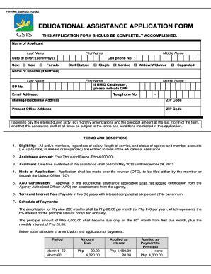 Gsis Form Fill And Sign Printable Template Online