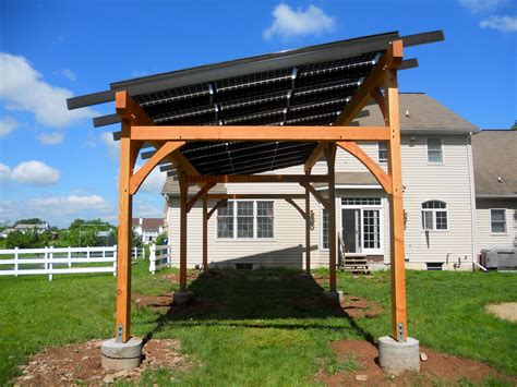 Hugh Lofting Timber Framing Solar Pergola