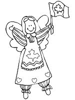 Dibujos para colorear y pintar de ángeles