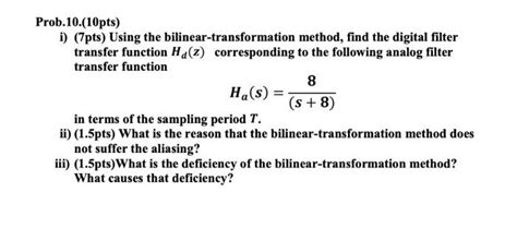 solved prob 10 10pts i 7pts using the