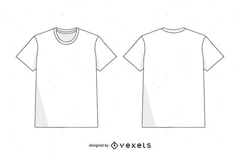 Hombres Camiseta Blanca Vector Descargar Vector