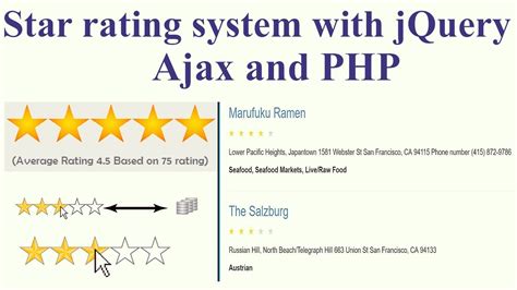 building star rating in php using jquery and ajax simple example 🔥🔥🔥