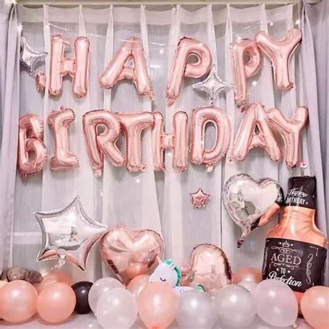 Globo Letrero Metalico Happy Birthday Pack 12 En Venta En Guadalajara