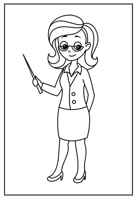 Desenhos De Professores Para Colorir E Pintar Pinte Online
